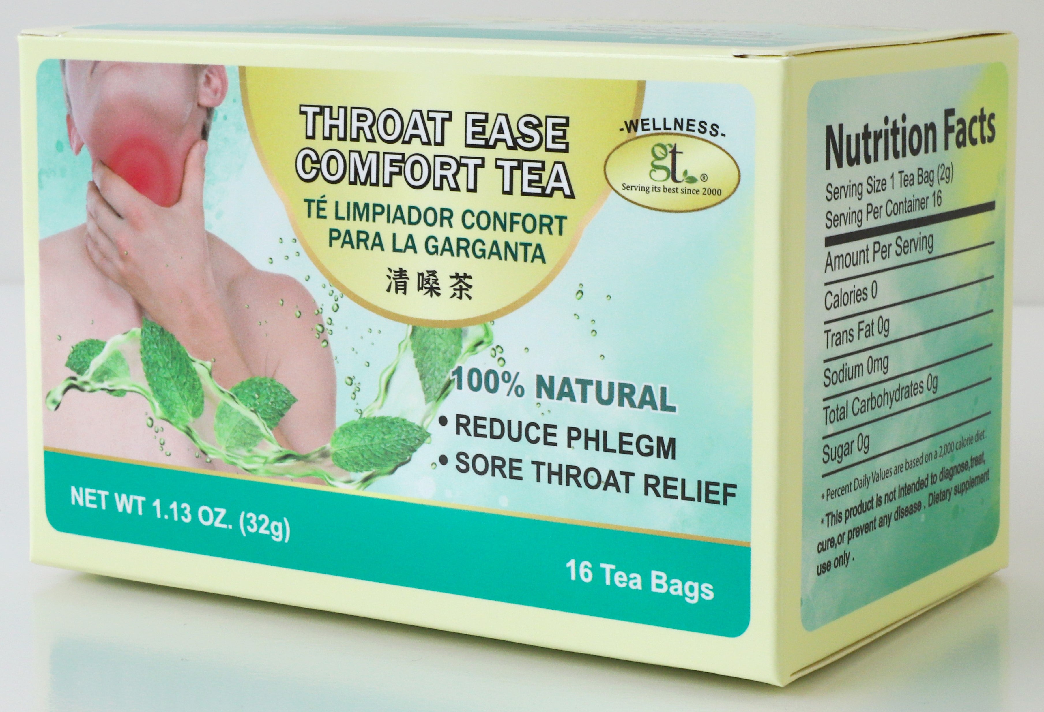 Throat Ease Comfort Tea - GT - GoTo Tea by New Midori Trading Inc.
